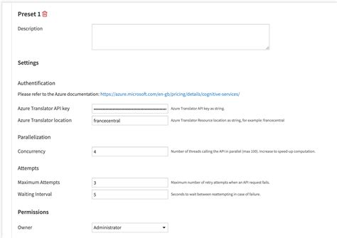 Plugin Azure Translation Dataiku