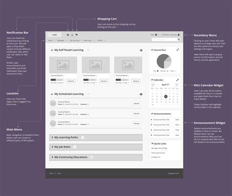 Hi Fi Wireframe Enterprise Lms Learner Home Page Behance