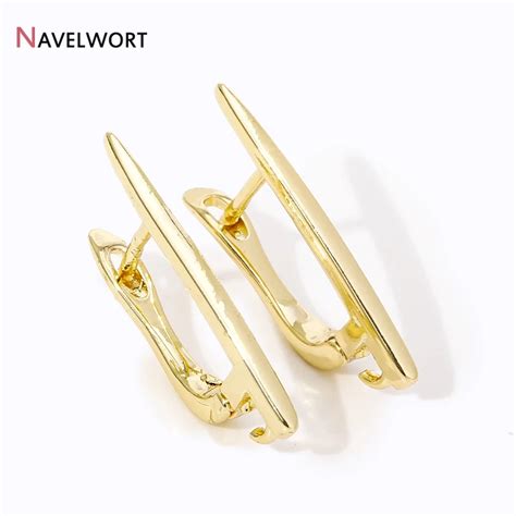 Латунные швензы для изготовления сережек 1 2 3 4 пары Aliexpress