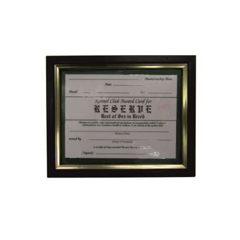 Dalsetter Rosettes Shop Certificate Frames