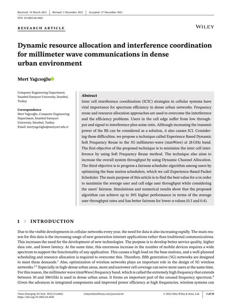 dynamic resource allocation and interference coordination for