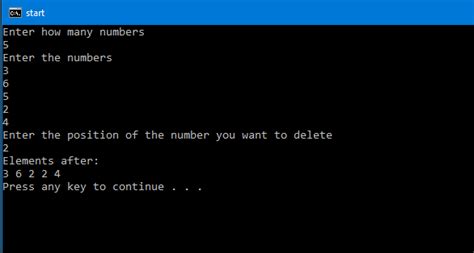 C Deleting A Number From An Array Stack Overflow