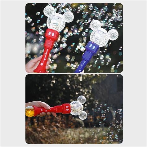 Máquina De Bolhas De Sabão Mickey Minnie Lighting Music Disney Magia