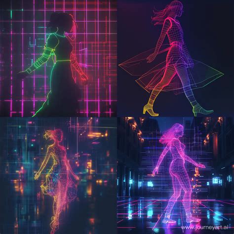 Futuristic Female Android Character Sheet 3d Render Illustration