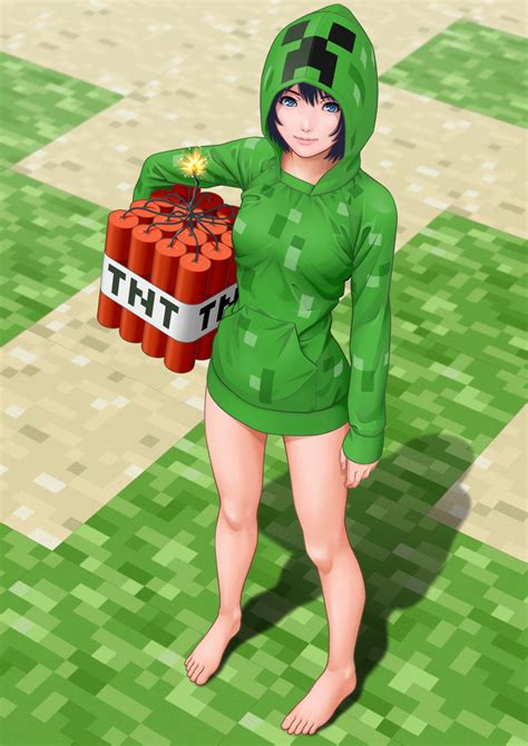 Minecraft Creeper Girl найдено 89 картинок