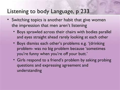 Article Outline Tannen S Sex Lies And Conversation PPT