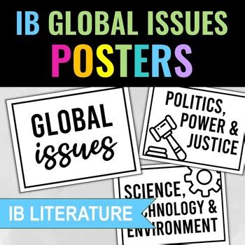 Global Issues Posters IB Literature DP By Allie Seiler TPT