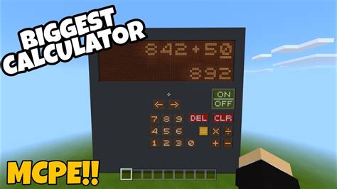 Redstone Calculator In Minecraft Bedrock Edition Youtube