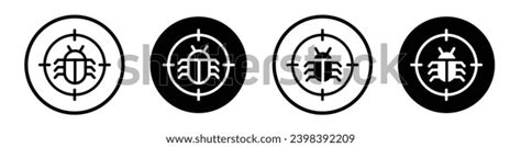 Debug Icon Set Security Scan Vector Stock Vector Royalty Free 2398392209 Shutterstock