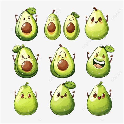 귀여운 아보카도 커플 아보카도 과일 아보카도 삽화 Png 일러스트 및 이미지 에 대한 무료 다운로드 Pngtree