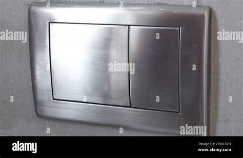 Man Push Flush Button In Modern Restroom Stock Video Footage Alamy