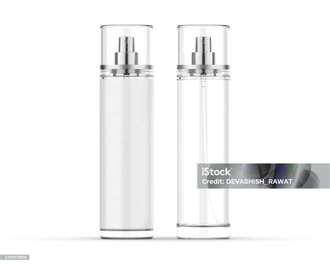 브랜딩 및 프레젠테이션을 위한 바디 미스트 모형 투명 안개 병은 고립 된 흰색 배경 3d 그림에 모형입니다 0명에 대한 스톡 사진 및 기타 이미지 Istock