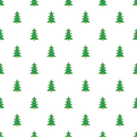 Christmas Tree With Toys Pattern Cartoon Style 14936427 Vector Art At