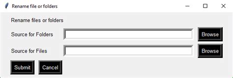 Renaming Folders And Files With A Gui Rlearnpython