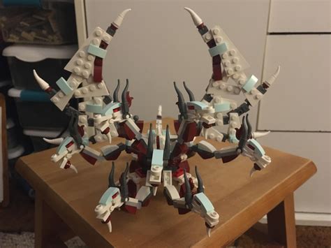 My Custom Moc Of An Undead 7 Headed 3 Tailed Winged Hydra Made From