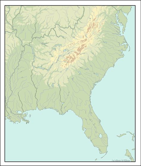 Florida Physical Features Landforms And Physical Map 31388 Us