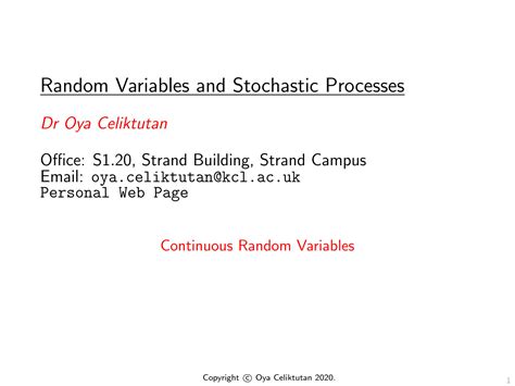 Solution Continuous Random Variables Studypool