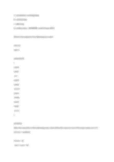 Java Final Exam Questions And Answers 100 Exams Java Programming Docsity