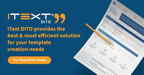 Itext On Linkedin Itext Dito Provides The Best And Most Efficient Solution For Your Template