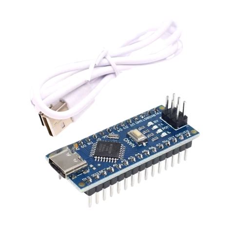 Placa Nano V3 Atmega328p Usb C Arduino Compatível Com Cabo Usb