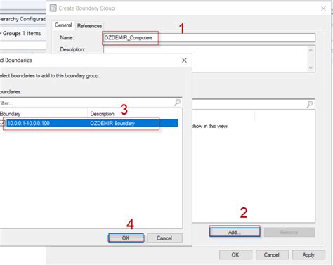 Sccm Boundary Ve Boundary Group Oluşturma Çözümpark