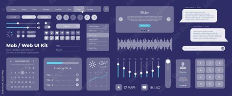 Ultimate Web Ui Ux Elements Collection Flat Kit For Mobile Applications