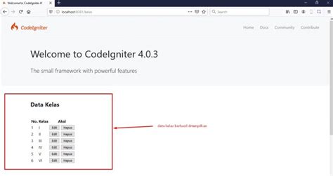codeigniter 4 part 3 menampilkan data dari database dengan codeigniter 4 jogjatech web