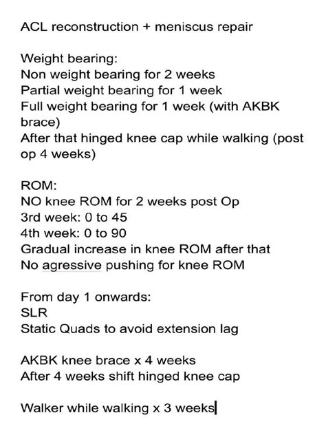Acl Protocol Pdf