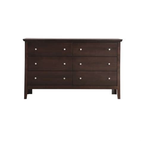 Primo 6 Drawer Espresso Dresser 36 In X 16 In X 59 In 1 Fred Meyer