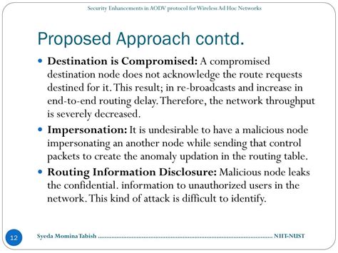 Ppt Security Enhancements In Aodv Protocol For Wireless Ad Hoc