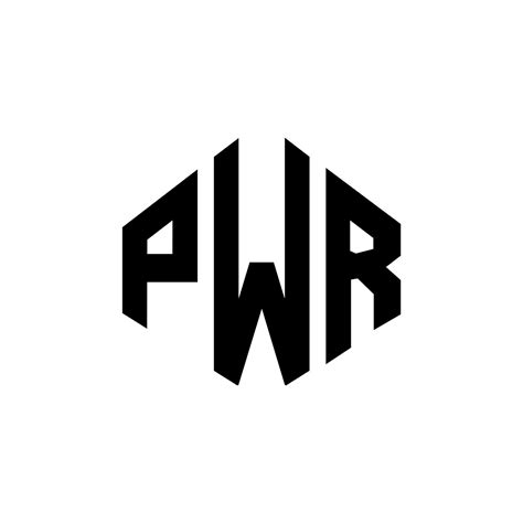 Pwr Letter Logo Design With Polygon Shape Pwr Polygon And Cube Shape