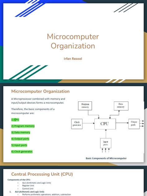 Microcomputer Organization Pdf Central Processing Unit Computer Data Storage