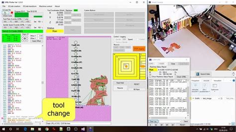 GRBL Plotter Version 1 2 Tool Change Pen Changer Tool Table Grbl