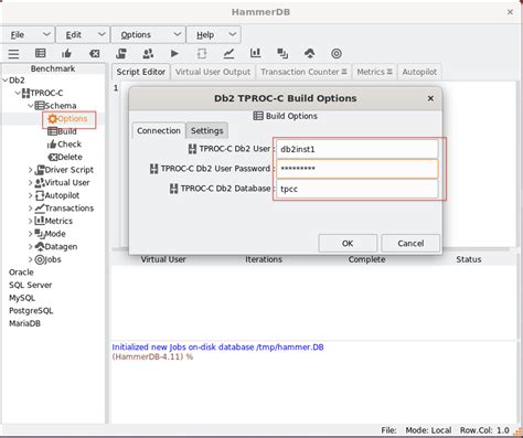 Use Hammerdb To Run Performance Tests On Amazon Rds For Db2 Aws Database Blog