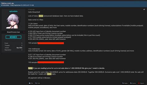 Optus Under 1 Million Extortion Threat In Data Breach