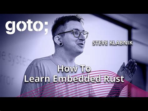 Goto Conferences Talk I Learned Embedded Development With Rust And You