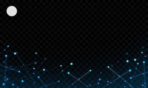 Premium Psd Abstract Connected Dots And Lines On Blue Background Communication And Technology