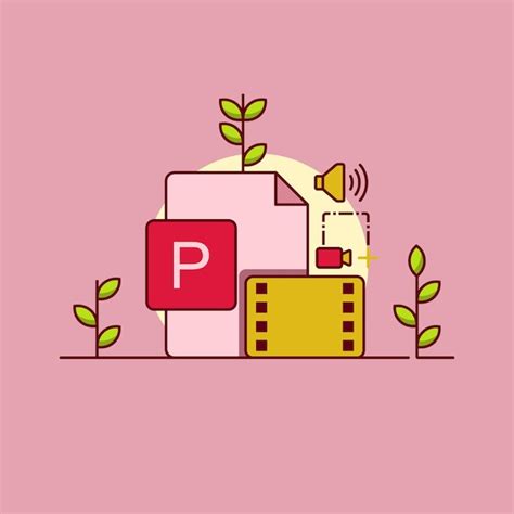 Premium Vector Illustration Of A Power Point Document Sheet File Microsoft Office Ppt Icon