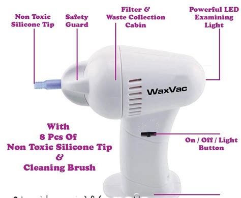 Buy Electric Ear Wax Vac Remover Cleaner Vacuum Removal Kit Safe Gentle