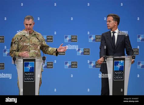 Nato Secretary General Mark Rutte Right And Supreme Allied Commander