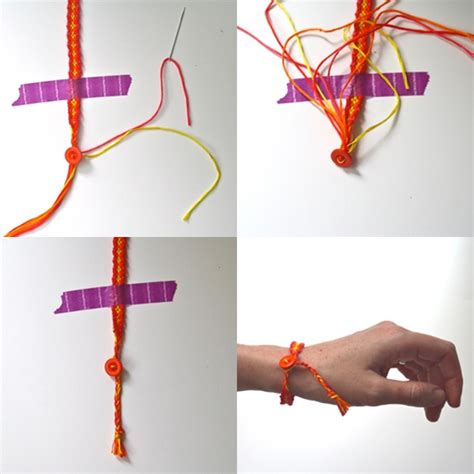 Ruffled Sunshine Button Bracelet Closure {with Modern Marigold}