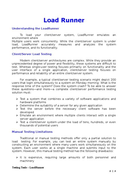 Load Runner Notes Pdf Scripting Language Graphical User Interfaces