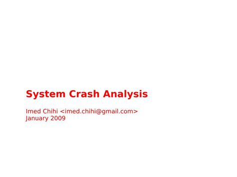 PDF Linux System Crash Analysis DOKUMEN TIPS