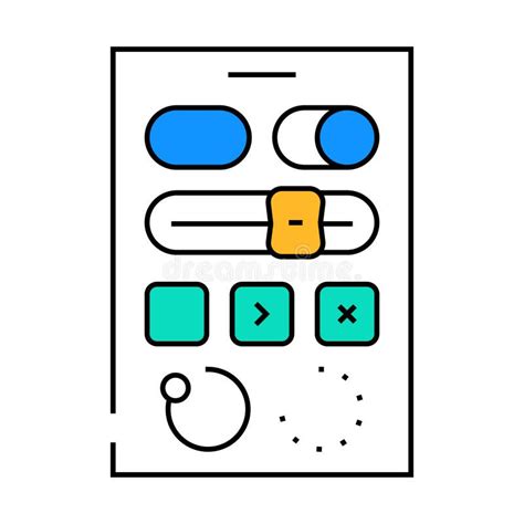 Ui Kit Ux Ui Design Icon Color Illustration Stock Vector Illustration Of Screen Strategy