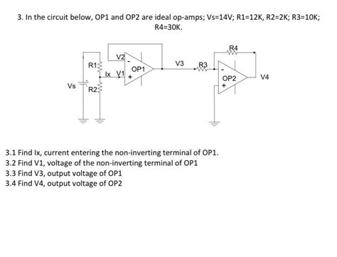 Solved In The Circuit Below OP And OP Are Ideal Chegg Com