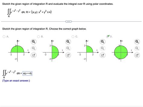 Solved Sketch The Given Region Of Integration R And Evaluate
