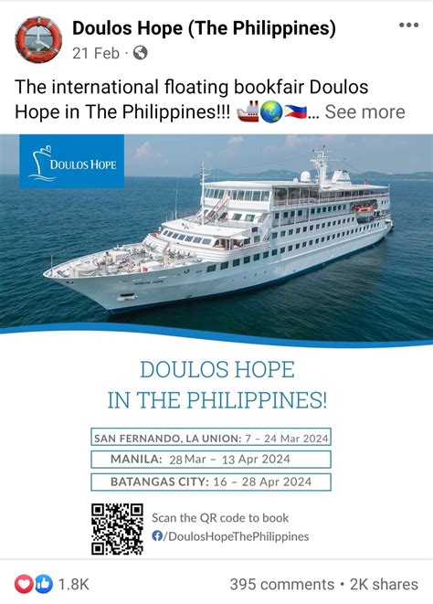 Literary Adventure Ahoy Doulos Hope Floating Book Fair Returns To