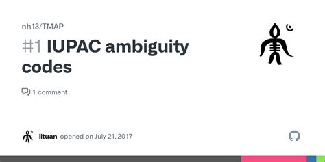 Iupac Ambiguity Codes · Issue 1 · Nh13tmap · Github