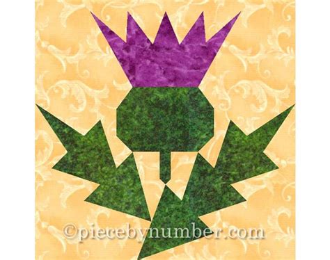 Scottish Thistle Quilt Pattern At Scarlett Munoz Blog