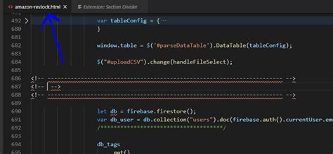js in html file · issue 9 · dinhani vscode section divider · github